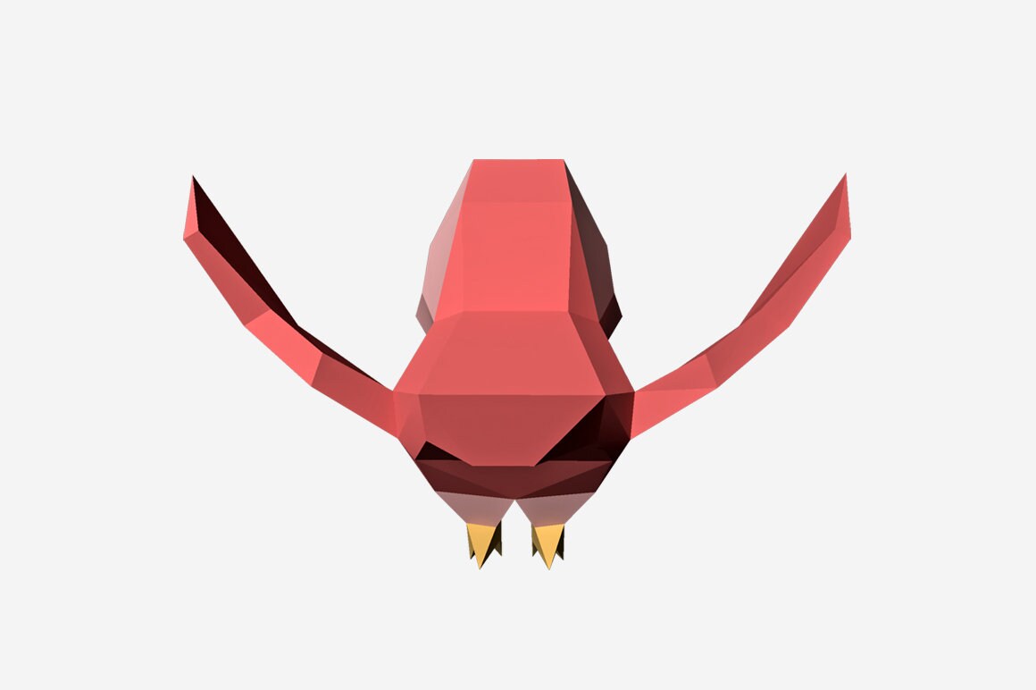DIY Papercraft Sparrow Birdlowpoly Toon Bird lowpoly - Etsy