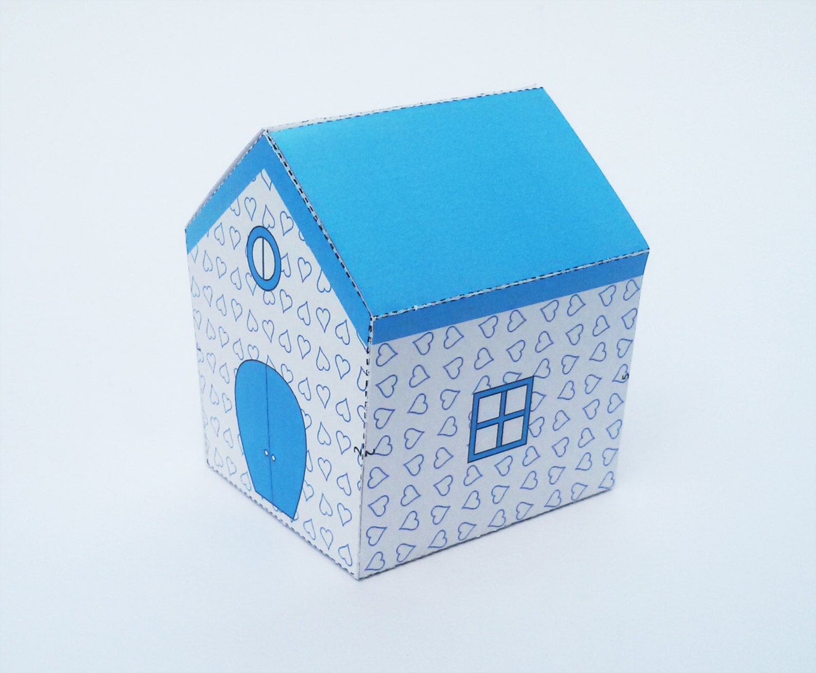 DIY Hut Favor Box Printablepapercraft Instant Digital | Etsy