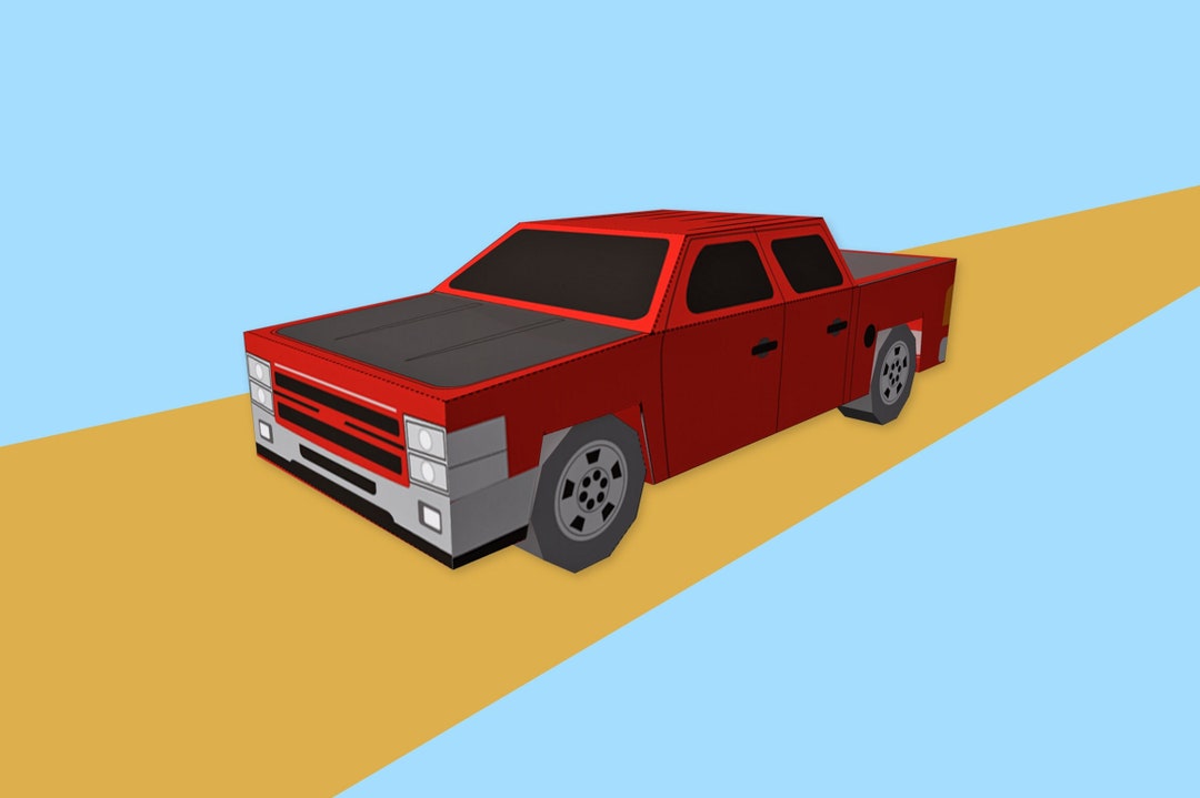 DIY Pick up Truck Favor,party Favor,papercraft Pick up Truck Model ...