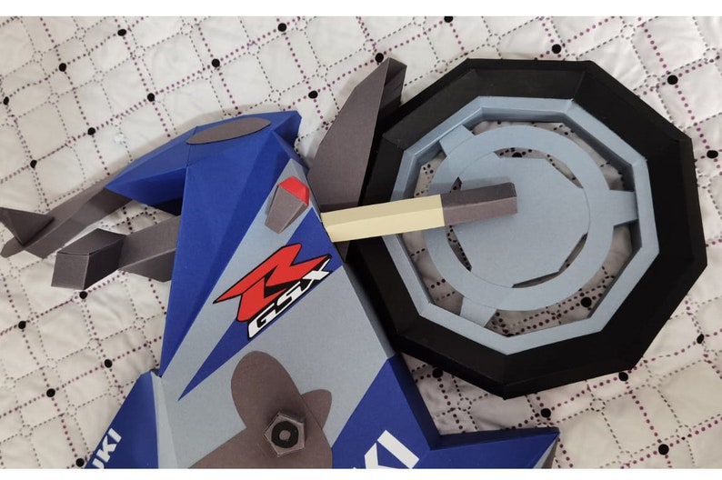DIY Kit Papercraft Sports Bikepaper Toy Suzuki Gsxr - Etsy