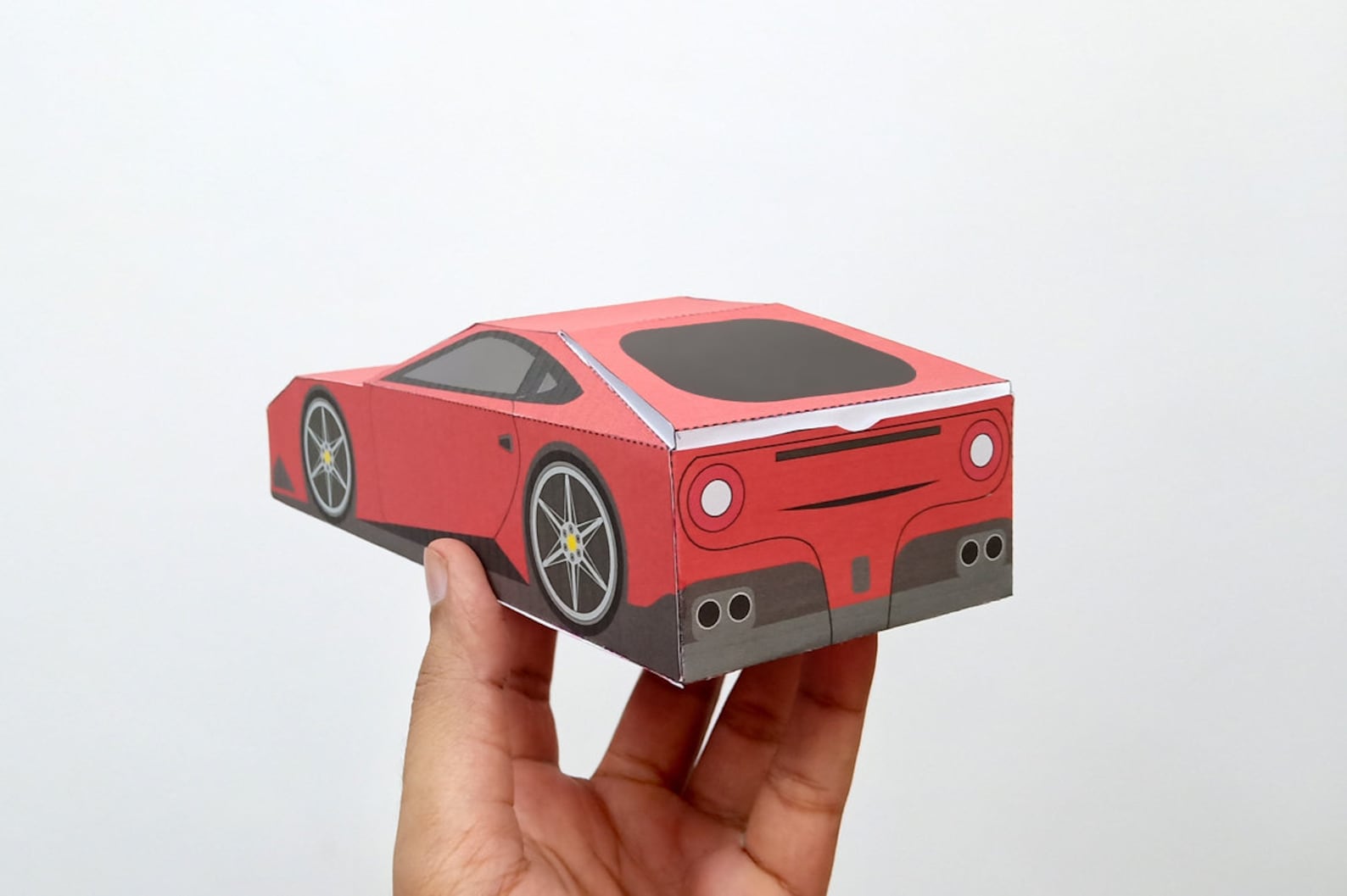 DIY Printable Car Favor,papercraft Car,ferrari Favor,gift Box,candy Box ...
