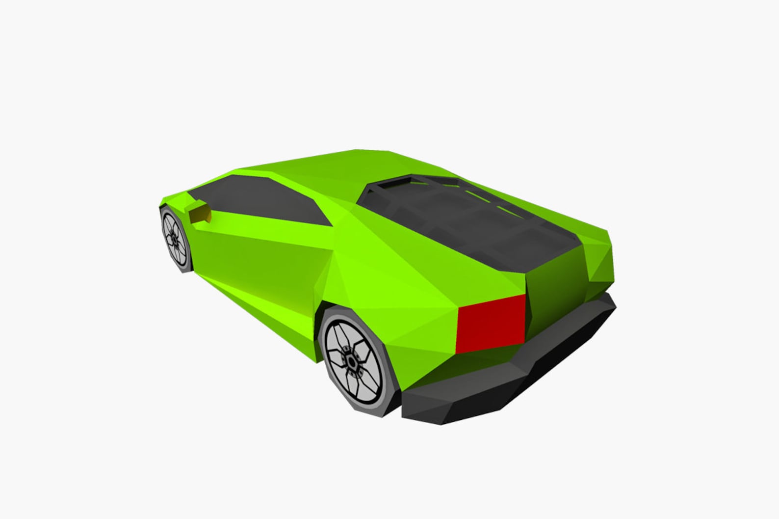 DIY Papercraft Sports Car3d Papercraftlow Poly Papercraft - Etsy