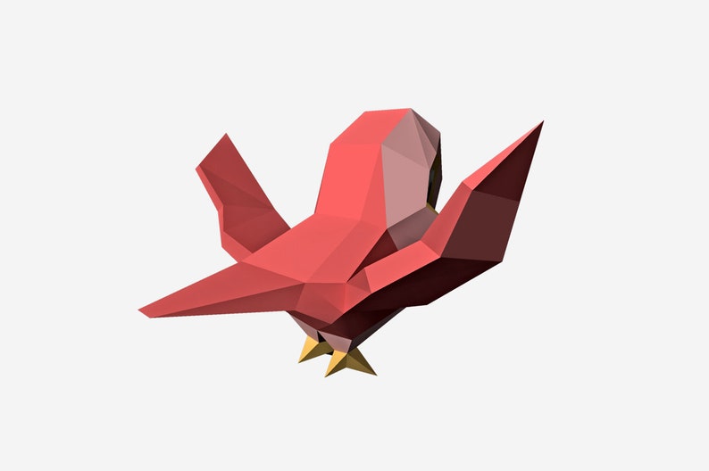 DIY Papercraft Sparrow Birdlowpoly Toon Bird lowpoly - Etsy