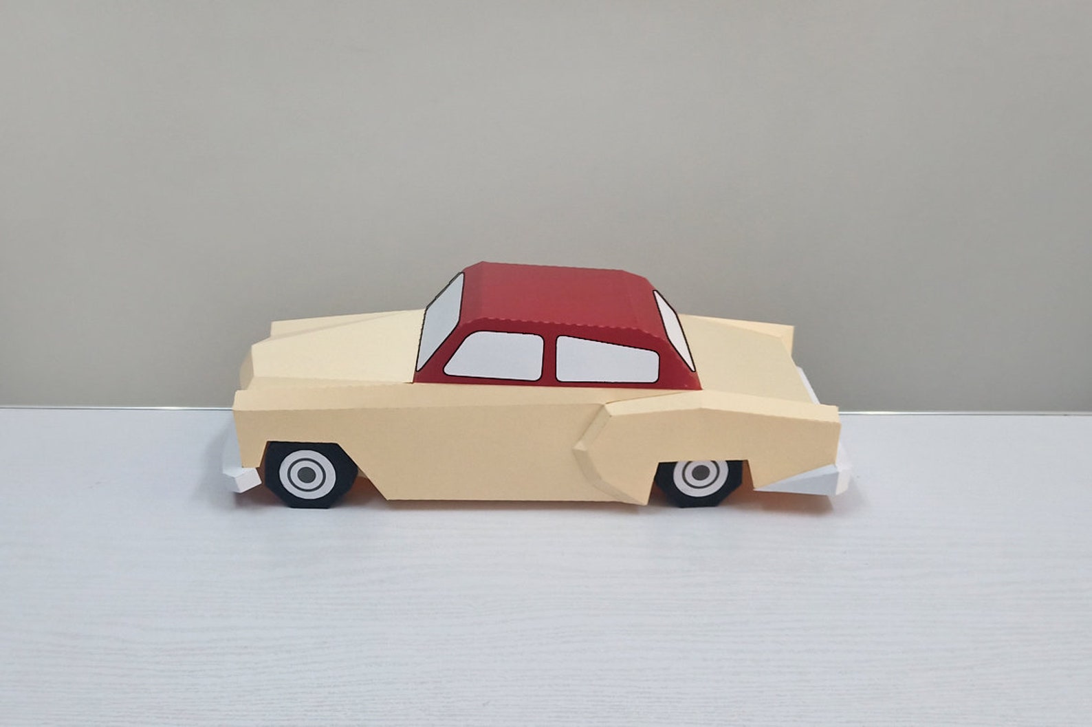 Chevy 210 Papercraft Car, Lowpoly 3D Model (PDF, DXF, EPS) - Etsy