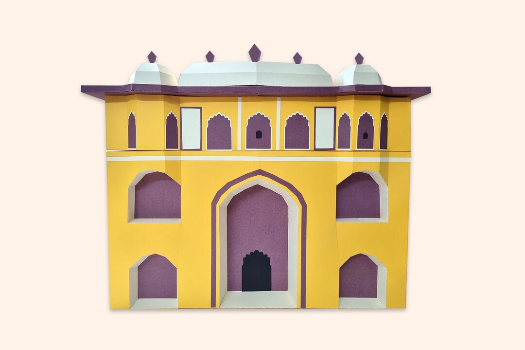 DIY Papercraft Fort Wall Art, Lowpoly Papercraft Art, 3d Wall Art ...