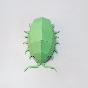 DIY Papercraft Isopod,bug Png,papercraft Bug,papercraft Insect,low Poly ...