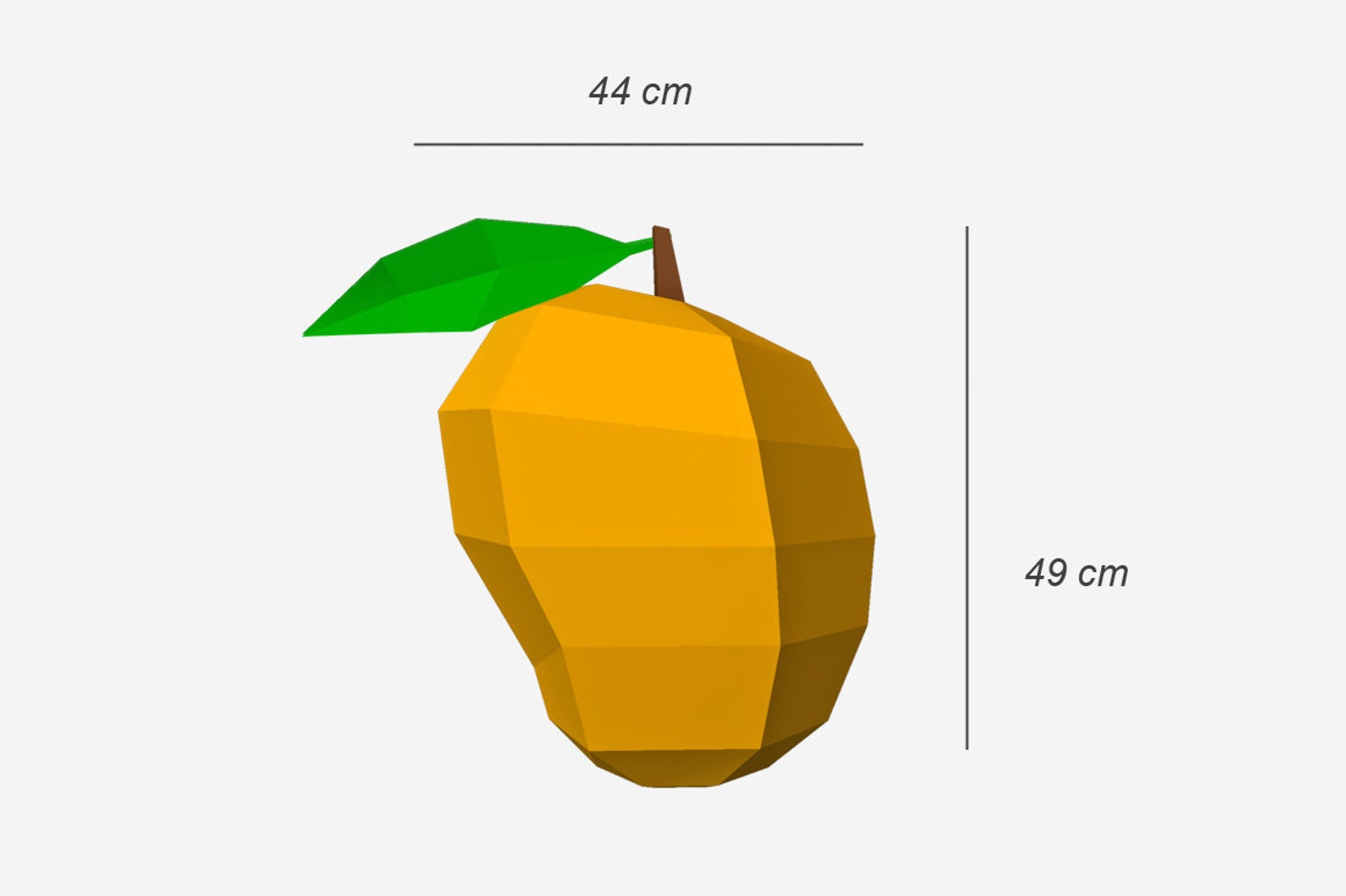 DIY Papercraft Mango Fruitkitchen Propsfruit - Etsy