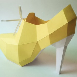 DIY Papercraft High Heel Ankle Boot,diy Papercraf,papercraft Shoe ...