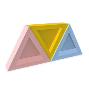 DIY Papercraft Triangle Display Box, Printable Toy Storage Box, Gifting ...