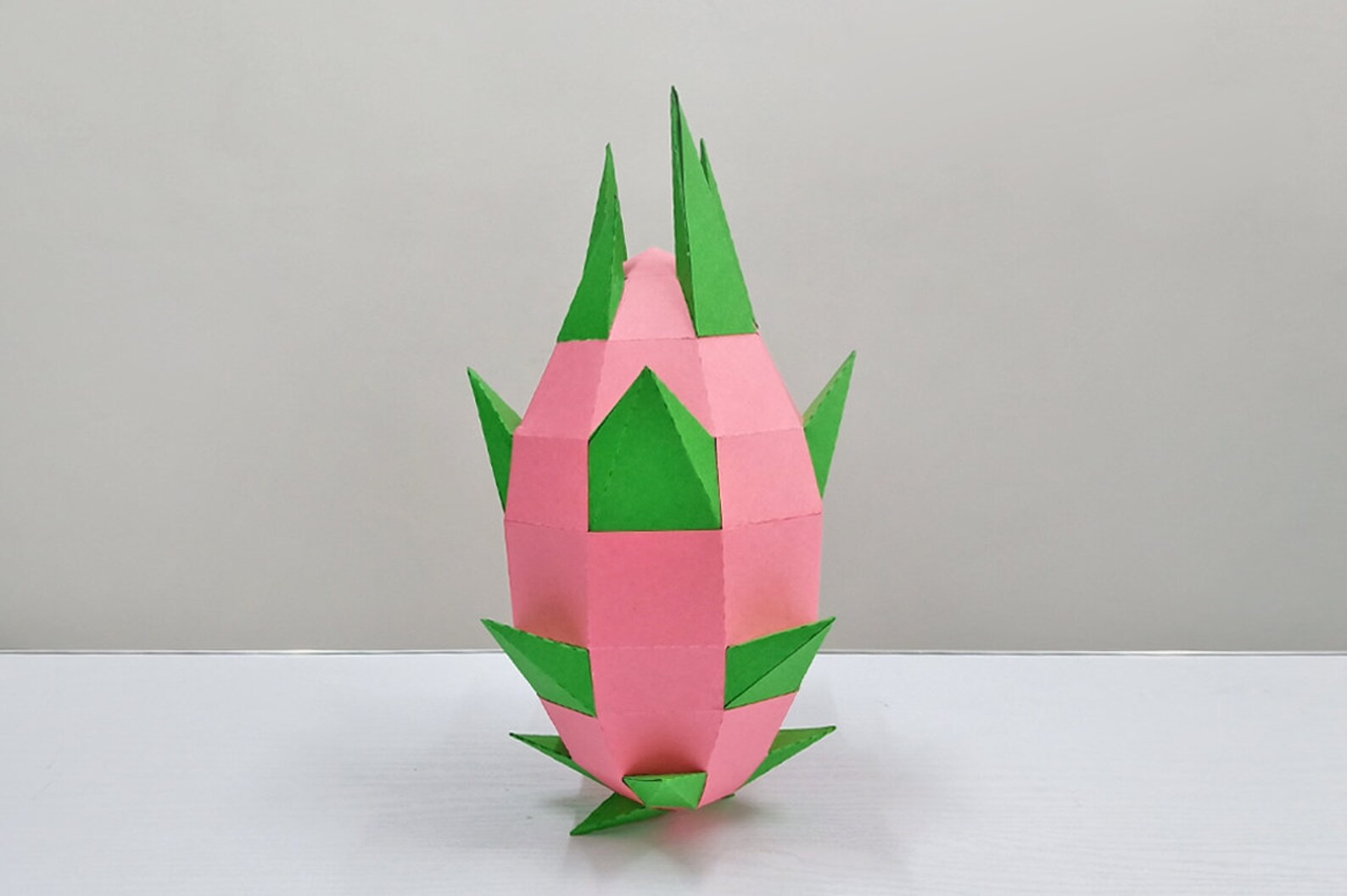 DIY Papercraft Dragon Fruitpitaya Fruitlowpoly Papercraft3d - Etsy