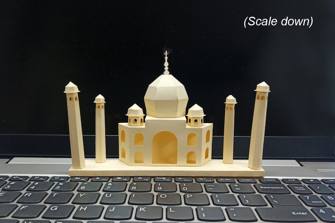 DIY Papercraft Taj Mahal Modellowpoly Taj Mahal Artprintable - Etsy India
