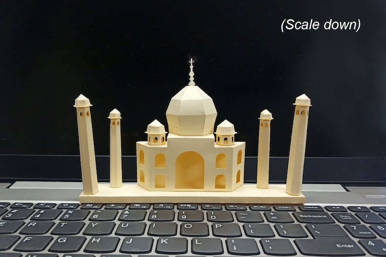 Papercraft Taj Mahal Model, Printable Lowpoly Template (PDF) - Etsy