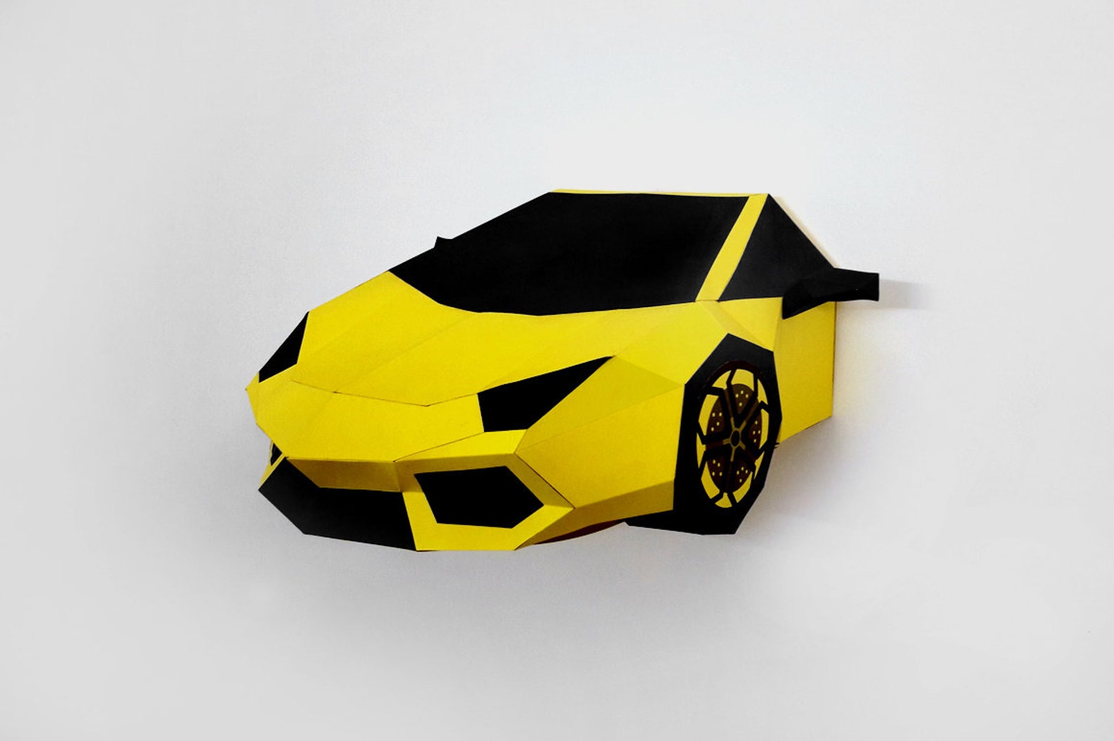 DIY Papercraft Carwall Installationpaper Car3d Carparty - Etsy
