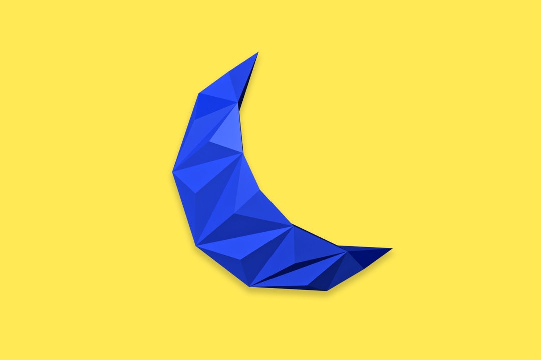 DIY Moon Papercraft, Papercraft Moon, Lowpoly Moon Decor, 3d Moon Png ...