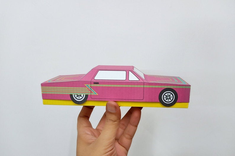 DIY Papercraft Car Favor Box Template (digital Download) - Etsy