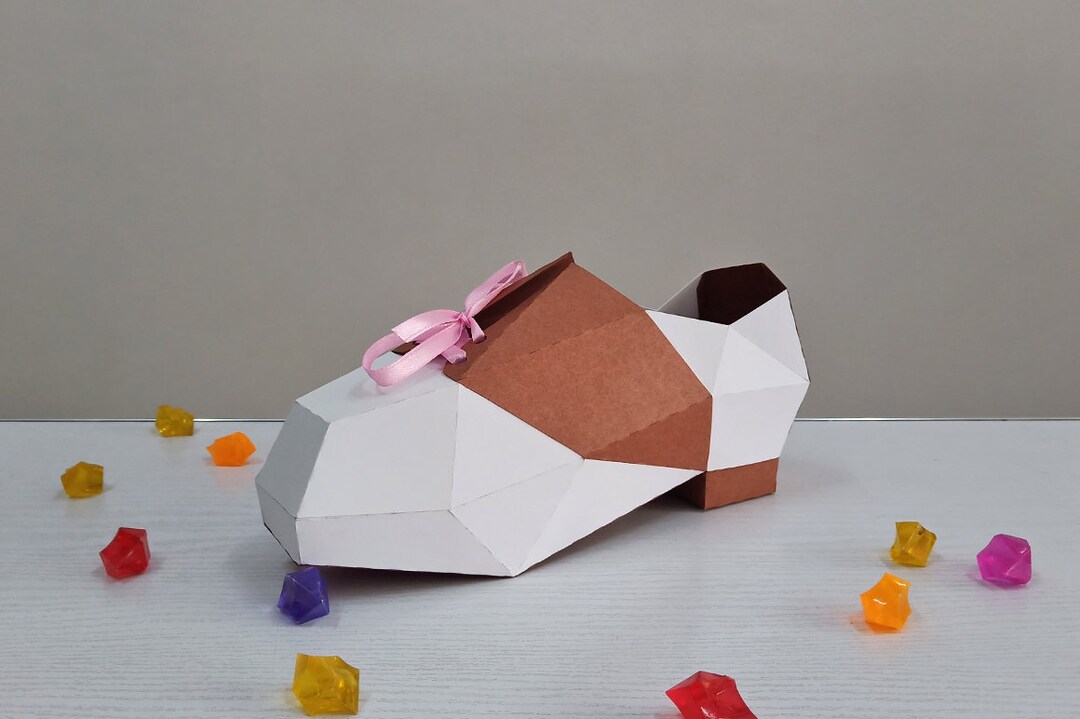 DIY Papercraft Shoe Favor Box, Printable Templates (PDF, SVG) - Etsy