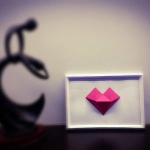 DIY Paper Heart Frame, Papercrafts, Paper Heart, Wall Decor, Wall Art ...