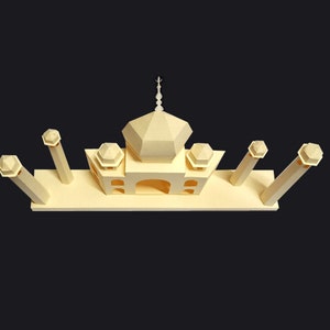 DIY Papercraft Taj Mahal Model,lowpoly Taj Mahal Art,printable Taj ...
