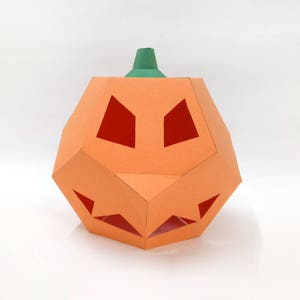 Halloween Pumpkin Lamp,diy Paper Craft,papercraft,3d Papercraft ...
