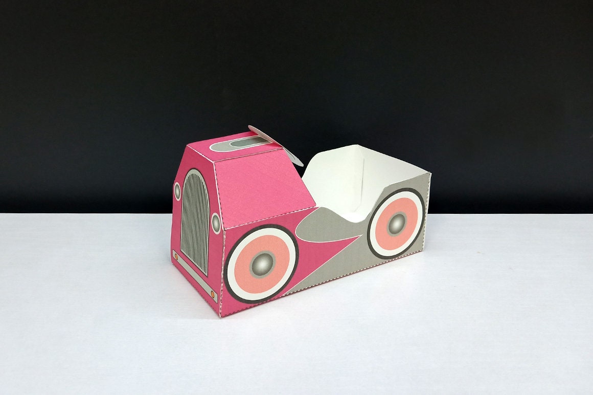 DIY printable Car favorpapercraft cargift boxCandy | Etsy