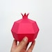 Papercraft Pomegranate Pattern, Party Decoration (digital Download) - Etsy