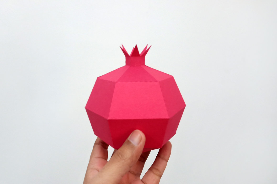 Papercraft Pomegranate Pattern, Party Decoration (digital Download) - Etsy
