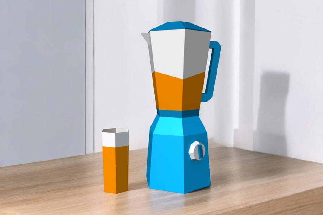 DIY Papercraft Juicer Machine, Juicer Mixer Grinder Model, Kitchen ...