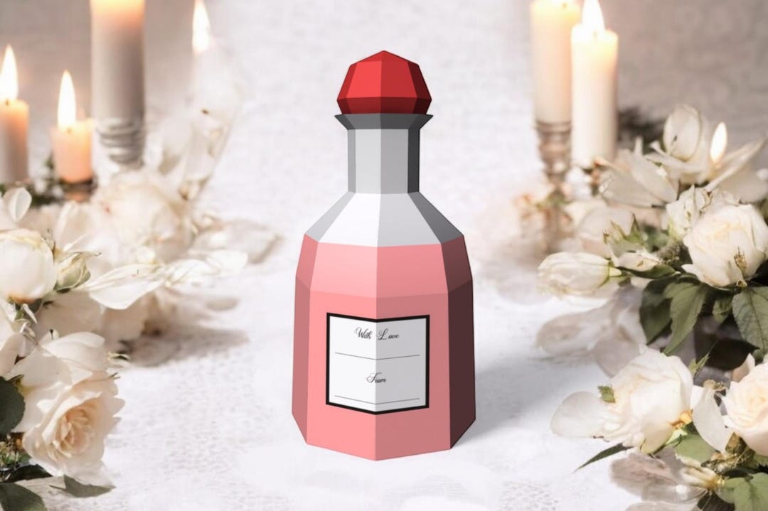 DIY Papercraft Wine Bottle Party Favor, Whisky Bottle Favor, Vodka ...