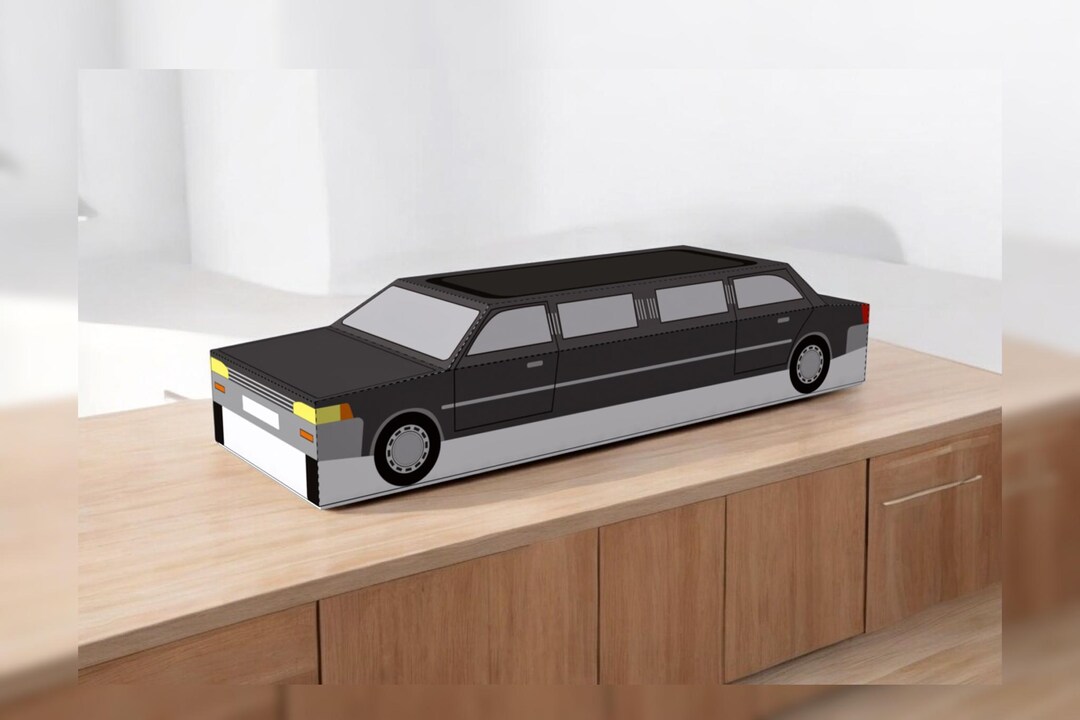 DIY Printable Car Favor,papercraft Car,limousine Car Favor,gift Box,candy Box,limosine Car Favor ...