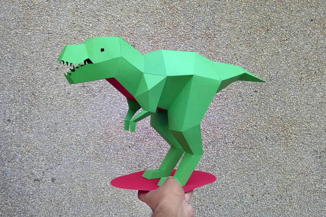 DIY Papercraft Tyrannosaurus | Etsy