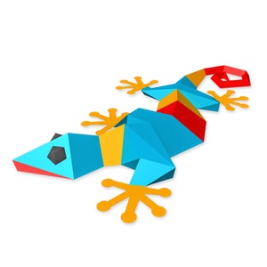 DIY Papercraft Gecko,papercraft Lizard,grcko Dxf,gecko Png,lizard Png ...