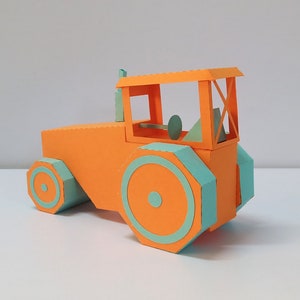 DIY Papercraft Road Roller,low Poly Papercraft, 3d Papercraft ...