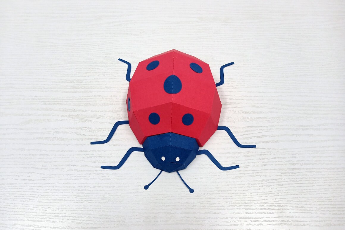 DIY Papercraft Ladybuglady Buglady Beetleladybug - Etsy