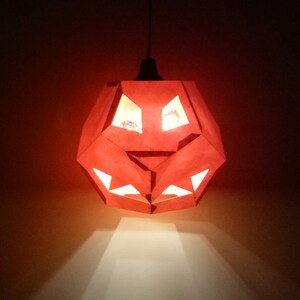 Halloween Pumpkin Lamp,diy Paper Craft,papercraft,3d Papercraft ...