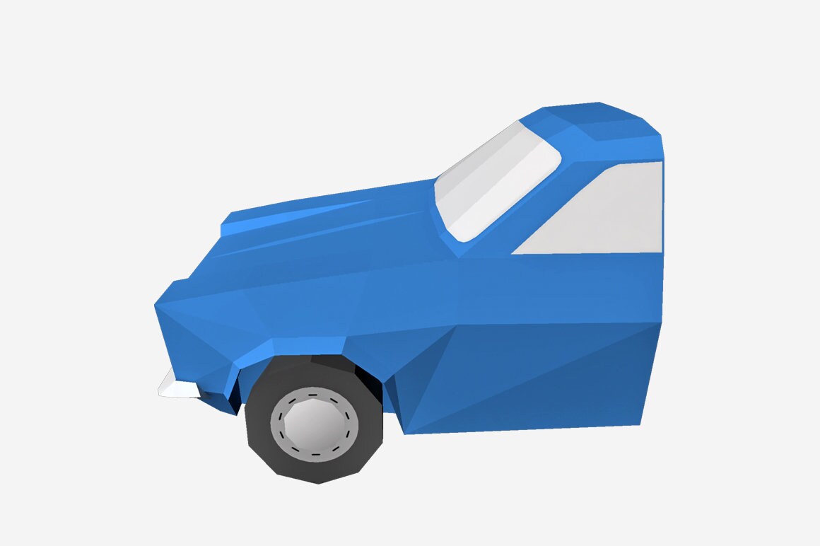 DIY Papercraft Car Front Wall Decorwall Mount3d Wall - Etsy