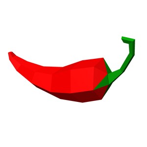 DIY Papercraft Red Chilly,kitchen Props,vegetable Props,chilly Pattern ...