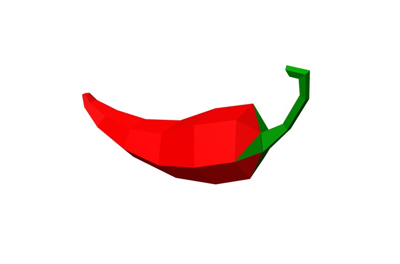 DIY Papercraft Red chillykitchen propsvegetable propsChilly | Etsy
