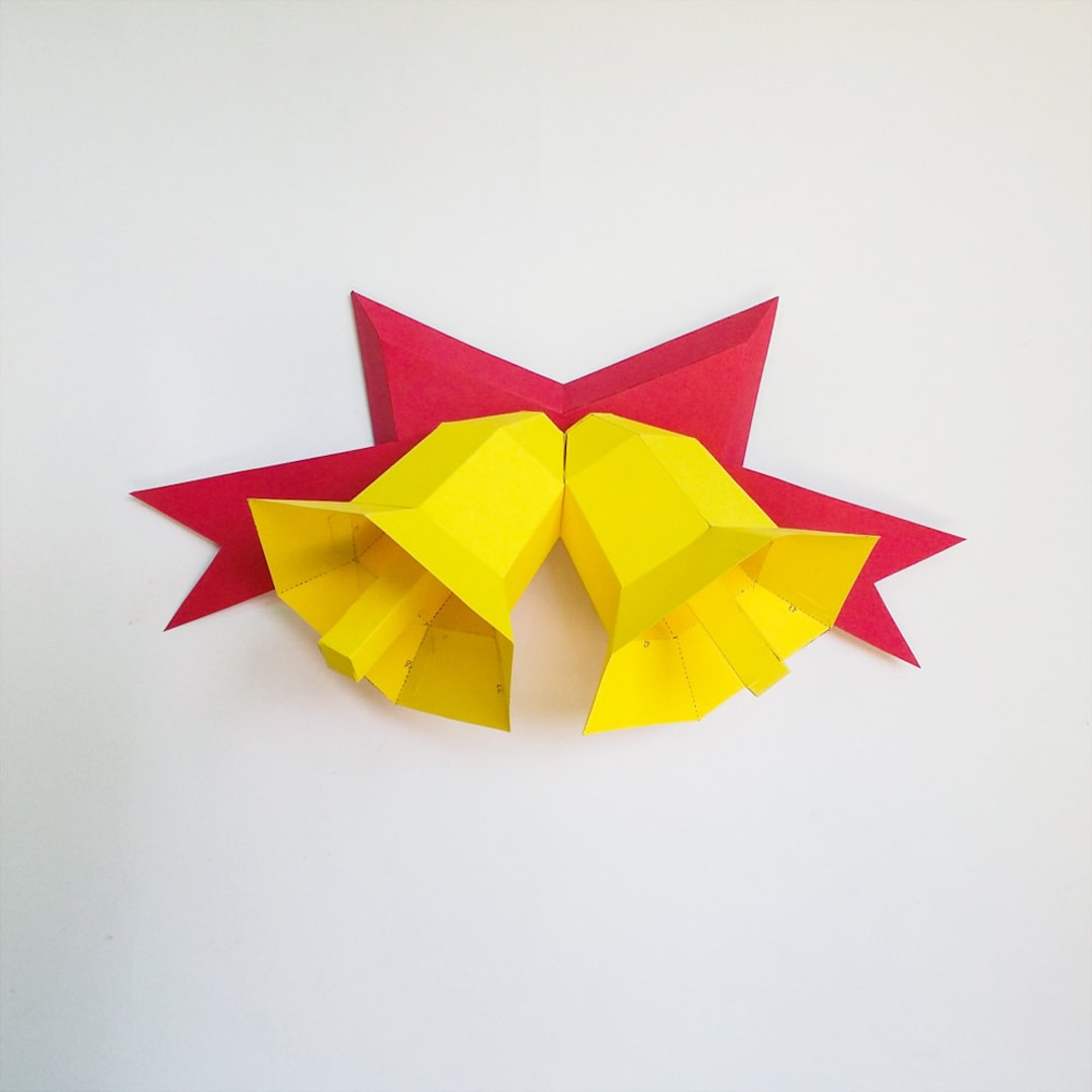 DIY Christmas Bells,christmas Wall Decorations,paper Bells,santa Claus ...