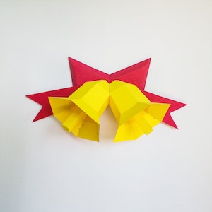 DIY Christmas Bells,christmas Wall Decorations,paper Bells,santa Claus ...