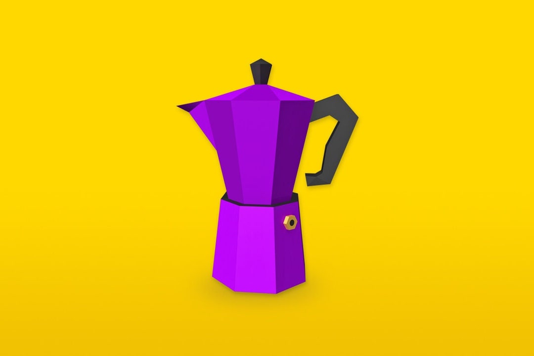 DIY Papercraft Italian Coffee Maker,coffee Making Machine,coffee Jug ...