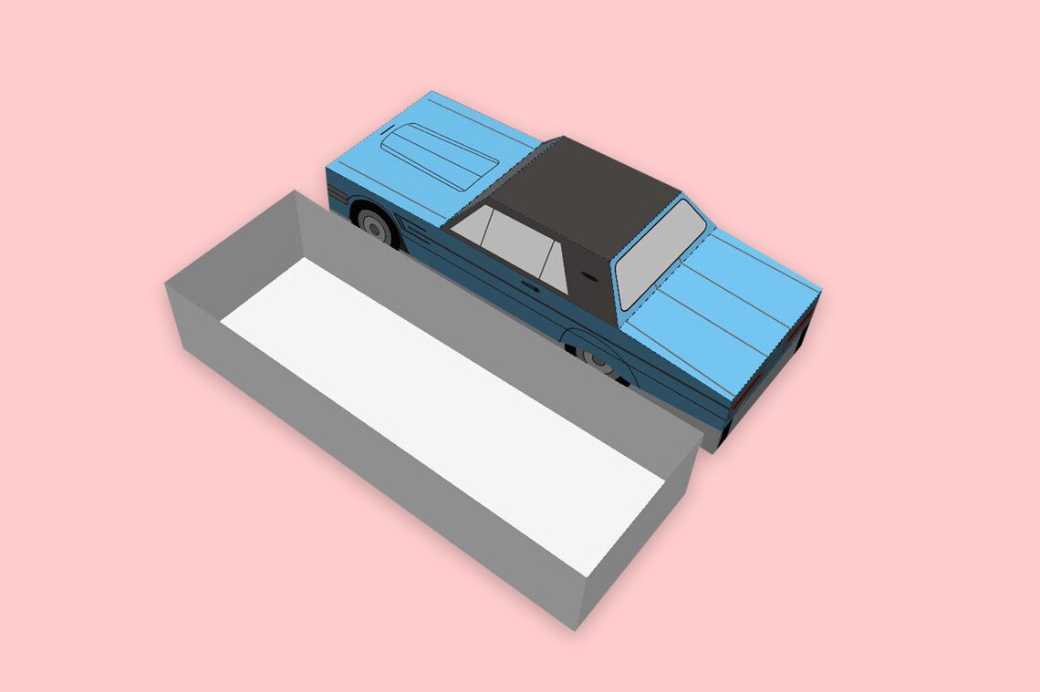 DIY Printable Car Favorgoodies Boxpapercraft Cargift | Etsy