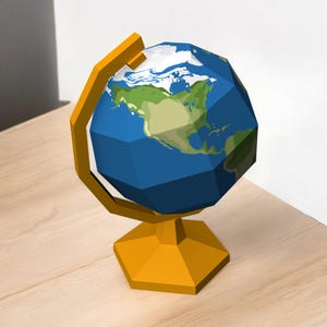 Papercraft Globe Model, Printable World Map (PDF/PNG) - Etsy