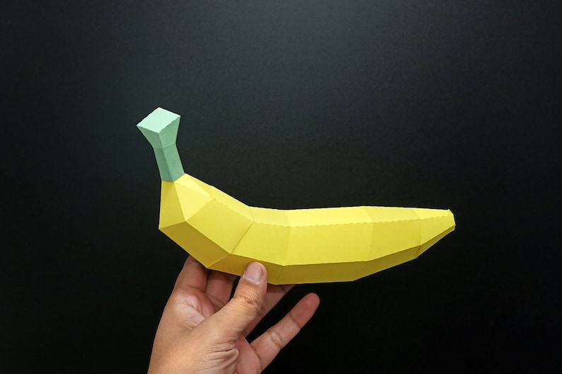 DIY Papercraft Banana, Papercraft Fruit,party Decoration, Nursery Decor ...