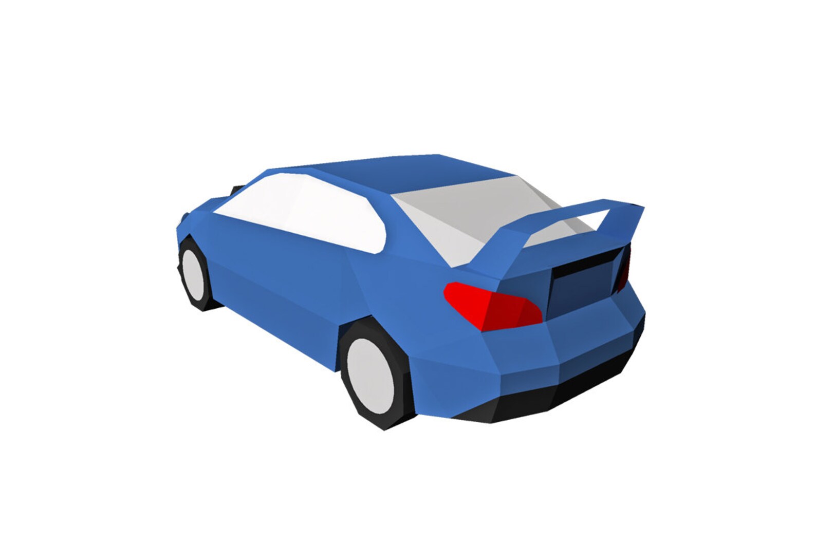 DIY Papercraft Sedan Carpaper Sports Car3d Papercraftlow - Etsy