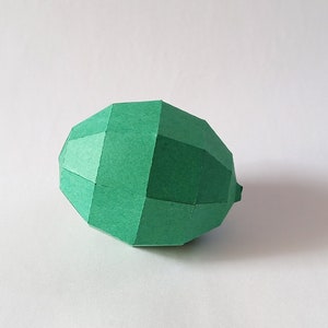 DIY Papercraft Lime,low Poly Lemon,3d Papercraft Lime,citrus Fruit ...