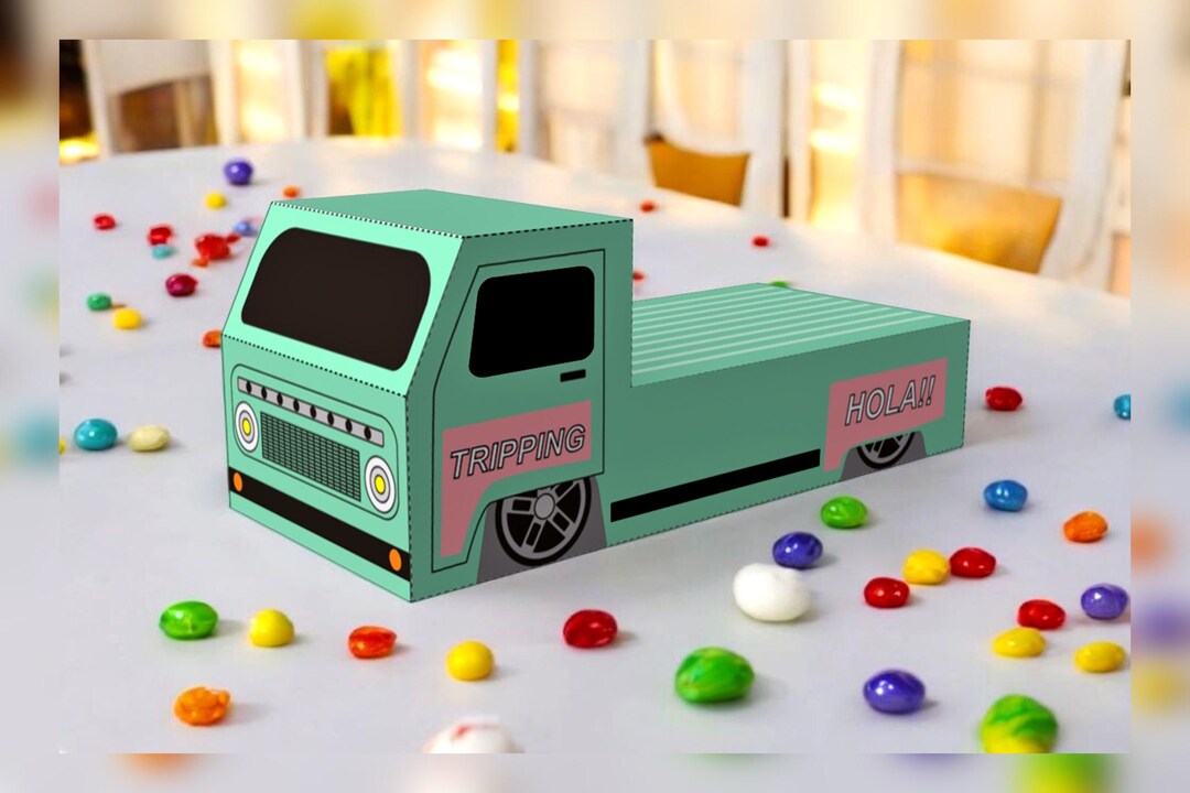 Papercraft Van Favor, Car Favour (digital Files) - Etsy