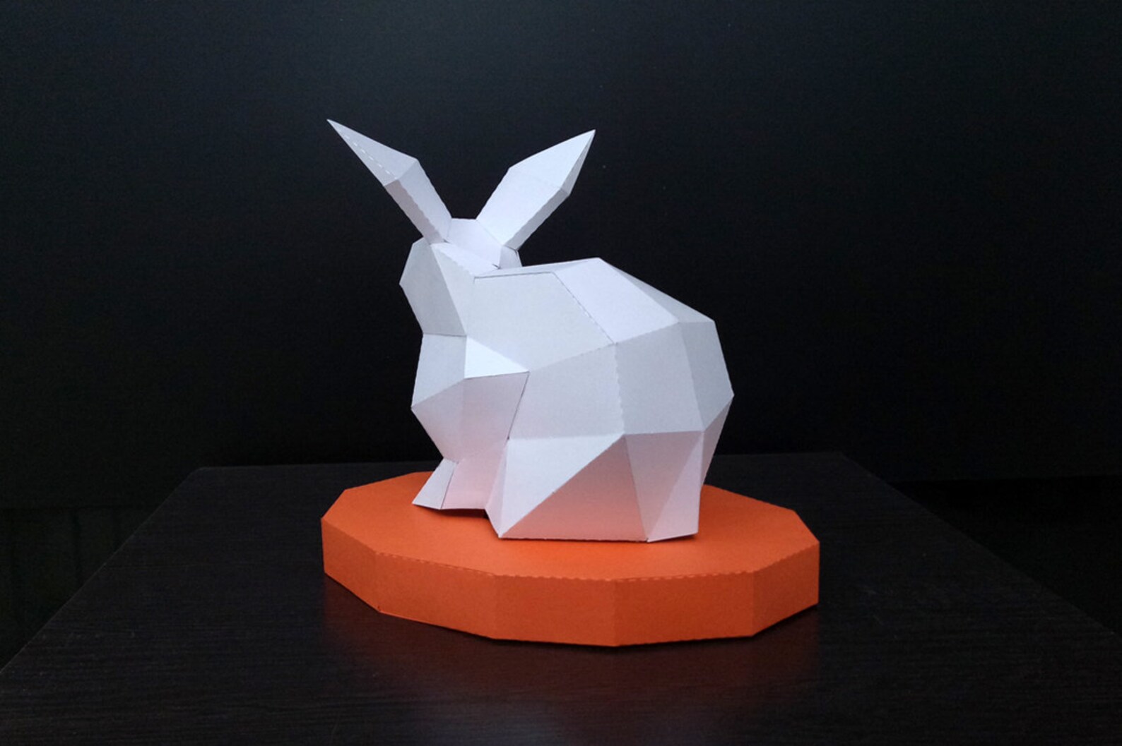 DIY Papercraft Bunny Sculpturepre Cut Kitlowpoly | Etsy