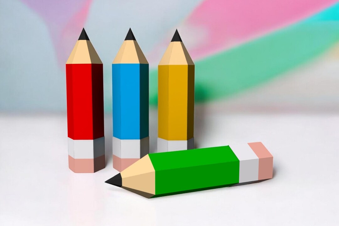DIY Papercraft Pencil Box Favor, Pencil Favour, Pencil Favor, Pencil ...