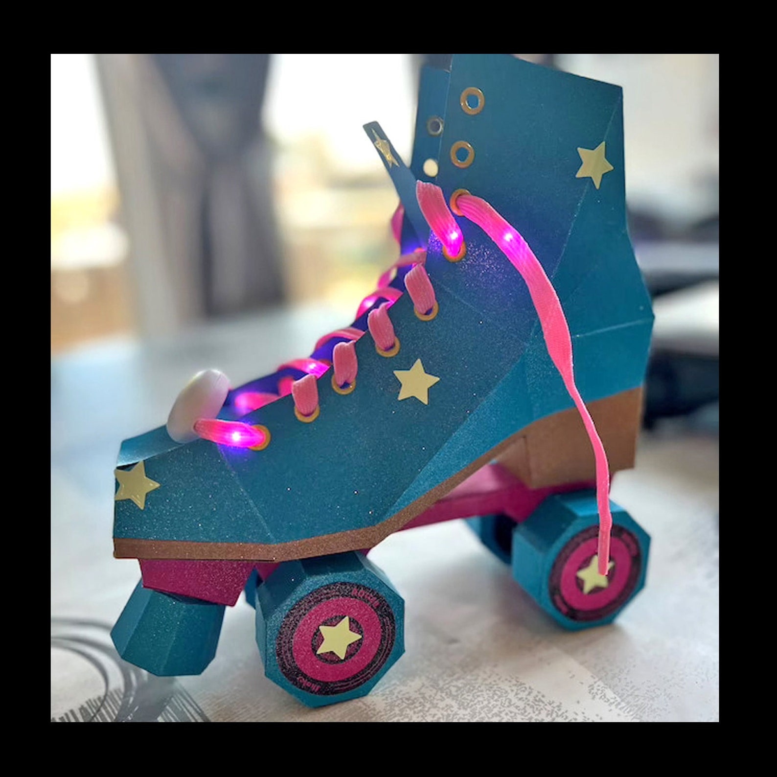 DIY Papercraft Roller Skate Shoe Template (digital Download) - Etsy