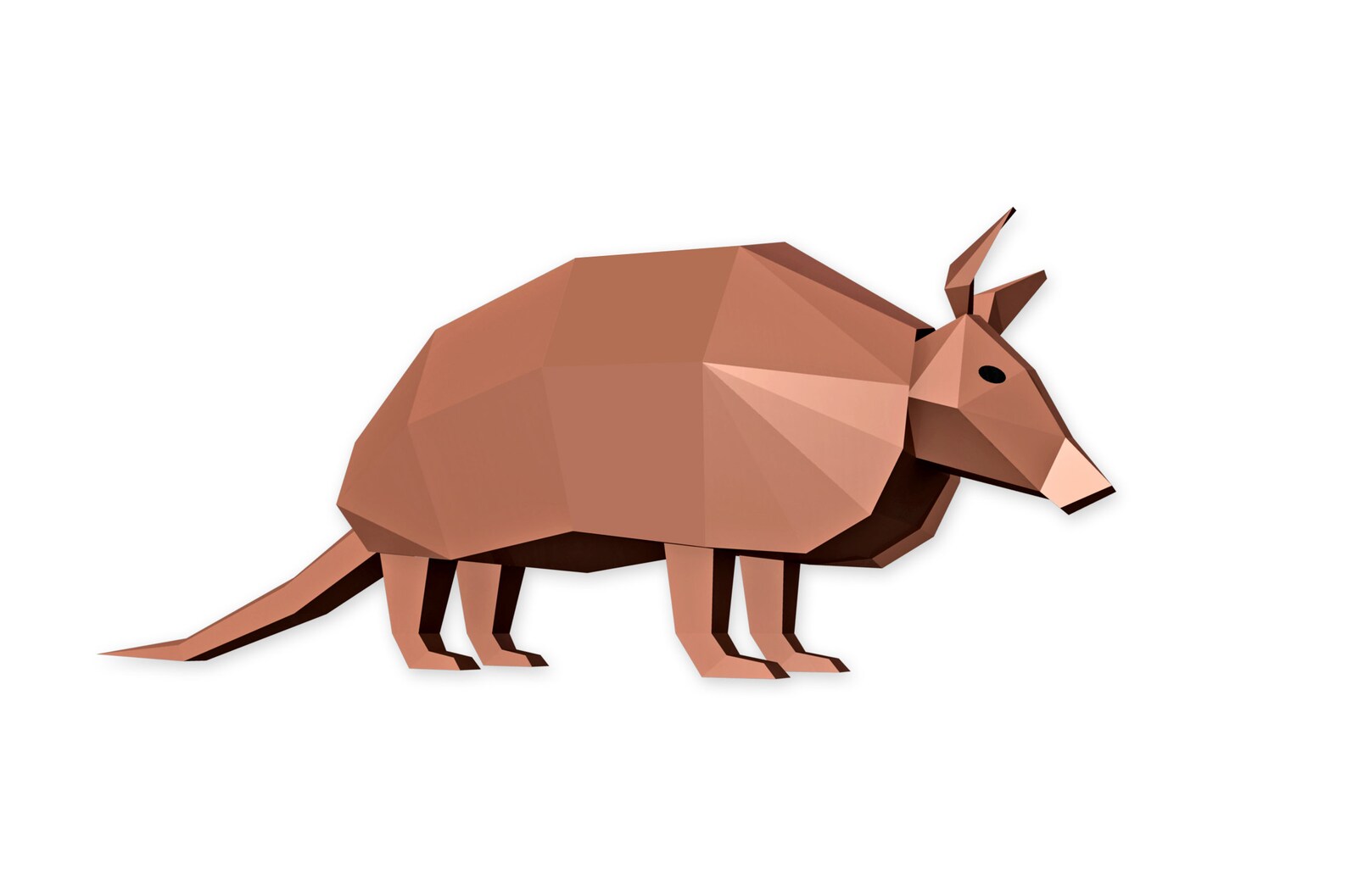 DIY Papercraft Armadillolowpoly Armadillo Model3d Papercraft - Etsy